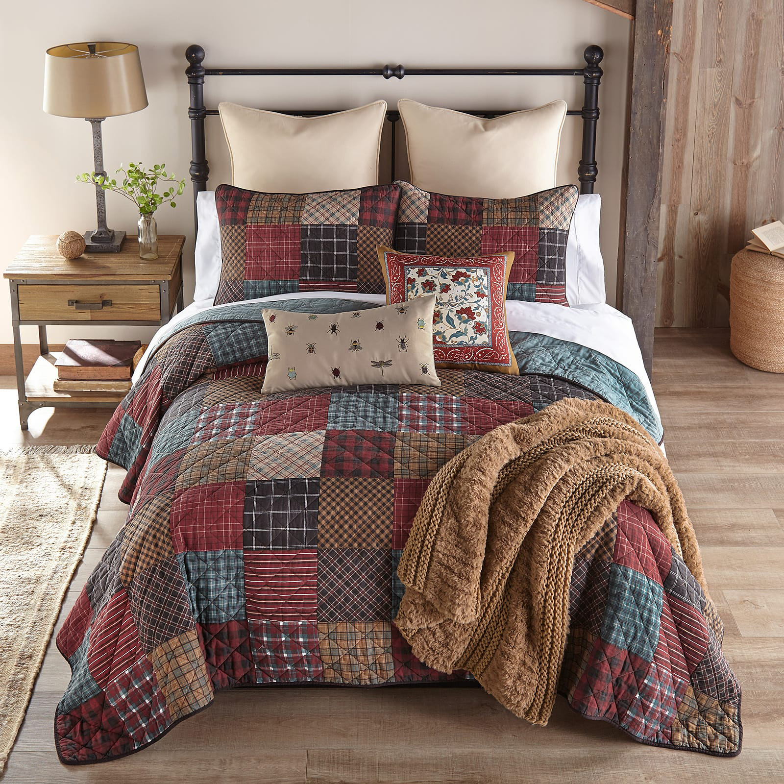 Donna Sharp Appalachia Plaid 3-Piece Bedding Set | Bass Pro Shops